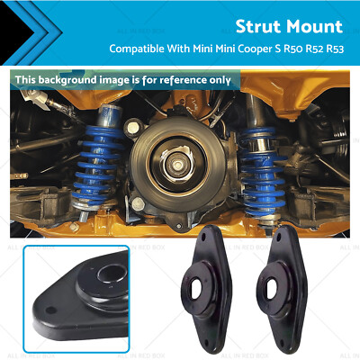 Rear Black LH+RH Strut Mounts Suitable for Mini Cooper S R50 R52 R53 ...