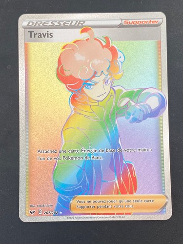 CARTE POKEMON TRAVIS 207/202 FR SECRÈTE RARE EB1 - NEUF | eBay