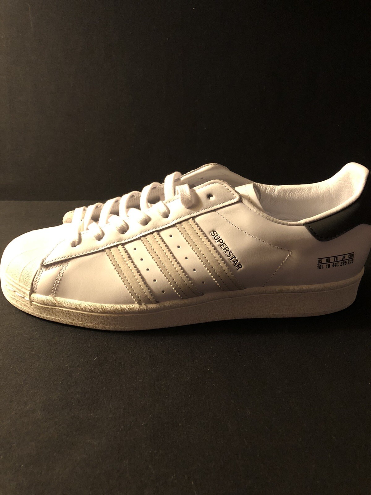 Adidas Shell Toe Men Superstar Foundation White Beige Shoe Size 10.5 ...