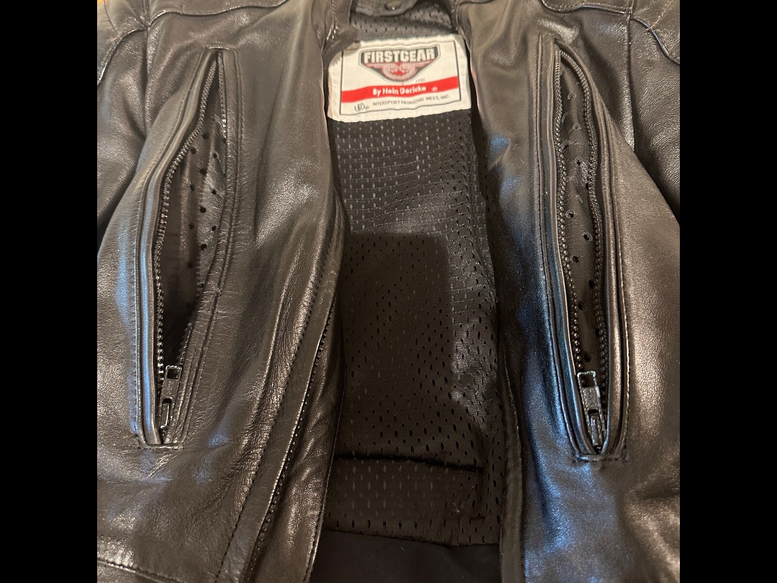Motorcycle Jacket Heavy Duty Leather Mens 38 R First Gear By Hein ...