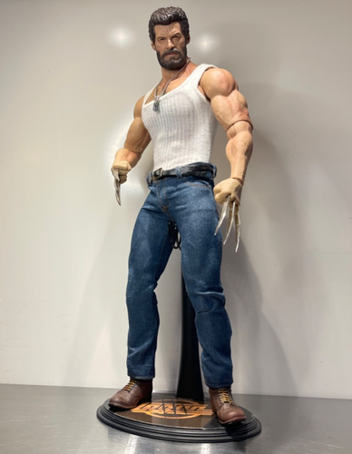 1:6 Custom Logan Wolverine 12" Figure & Stand WorldBox Muscle Body ...
