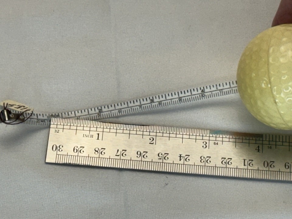 Golf Ball Shaped Measuring Tape for Golfers, Measure Distance From The ...