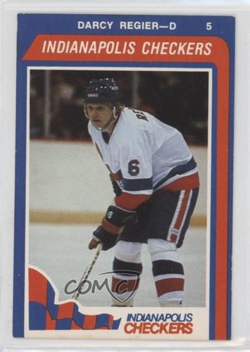 1981-82 Indianapolis Checkers Team Issue Darcy Regier #5 | eBay