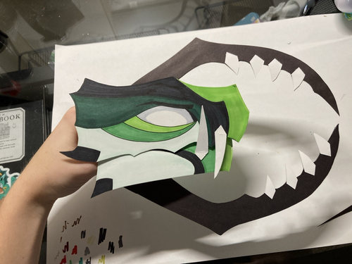 Handmade Paper Dragon Puppet - PixelBrushCreations - Snaptrap | eBay