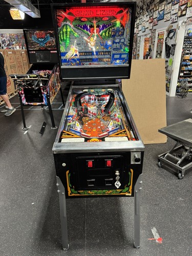 1986 GRAND LIZARD PINBALL MACHINE PROFESSIONAL TECHS FULL LEDS PLAYS ...