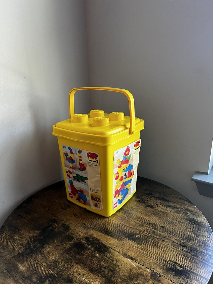 Lego Duplo Lot with Yellow Bucket Preschool Basic Building Set 2381 ...