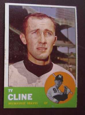 1963 Topps Ty Cline (Milwaukee Braves) #414 EX/NRMT | eBay