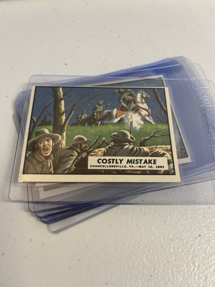 1962 Civil War News Vintage Trading Card Complete 88 Card Set Topps VG ...
