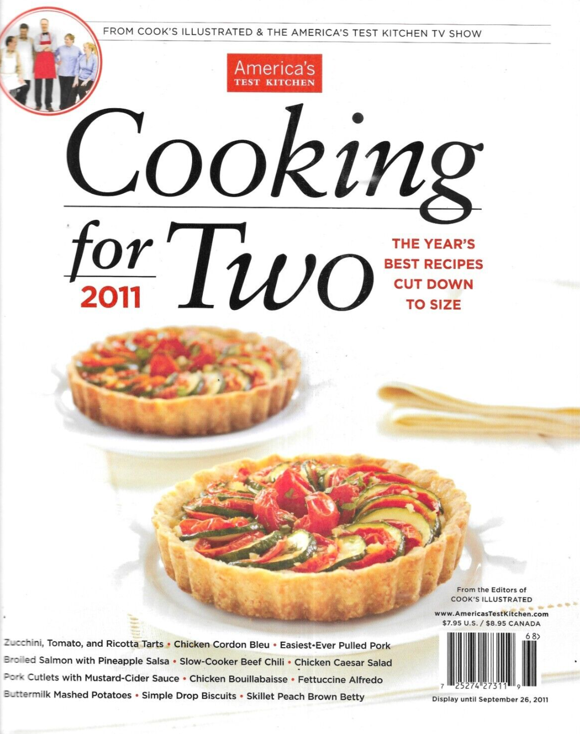 Cooking For Two Magazine Tarts Chicken Beef Chili Salmon Pork Desserts ...