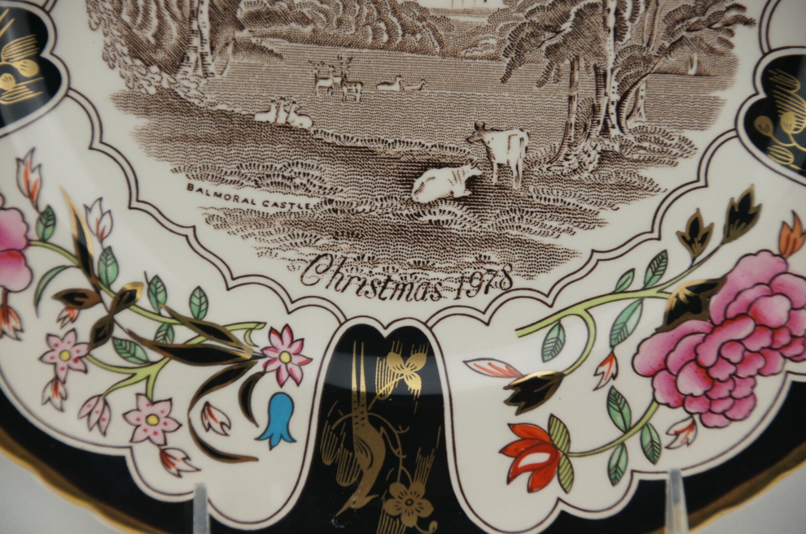 Mason's Christmas 1978 Balmoral Castle Transferware Plate 10" | eBay