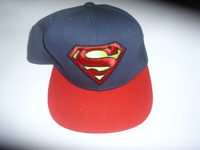 NWT Superman DC Comics Logo Cap Hat red blue hat | eBay