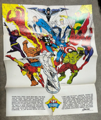 FOOM Membership Kit POSTER Marvelmania 1973 Jim Steranko art | eBay