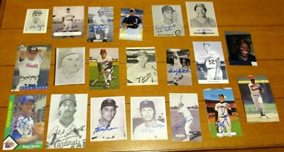 Baseball AUTOGRAPH Lot (21)W/Pete Suder + Frank Lucchesi +Jason Grilli ...