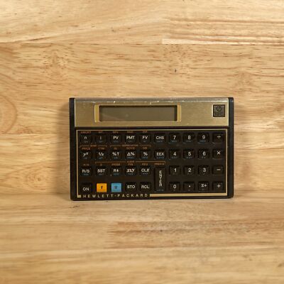 Hewlett Packard HP 12C Black/Silver Handheld Programmable Scientific ...