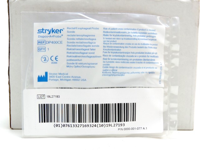 2 DP400CE Disposa a Probe Stryker Disposable Adult Pediatric Rectal ...