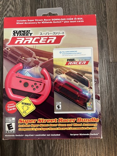 Super Street Racer Bundle + Wheel Accessory Nintendo Switch Game ...
