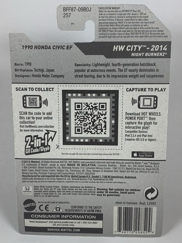 HOTWHEELS !ERROR! WRONG CAR SNOOPY ON 1990 HONDA CIVIC EF CARD | eBay