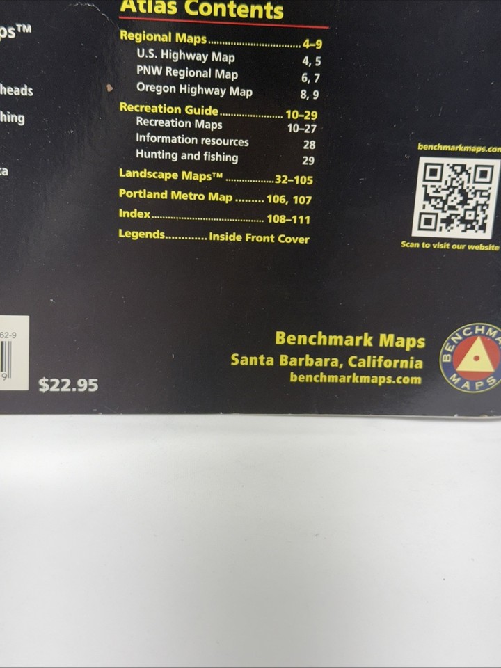 National Geographic Benchmark Oregon OR Road & Recreation Atlas Map ...