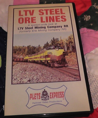 vhs cassette tape ltv steel ore lines mining erie plets rr trains ...