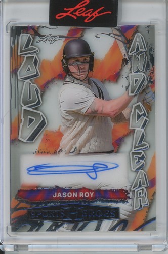 2026 Leaf Sports Heroes Loud And Clear Clear Silver Jason Roy 1/8 Auto ...