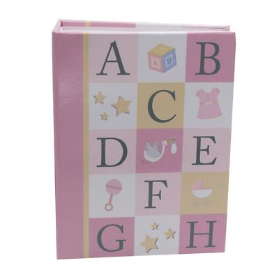 Baby ABC Photo Album 80 4x6 Pictures - Pink | eBay