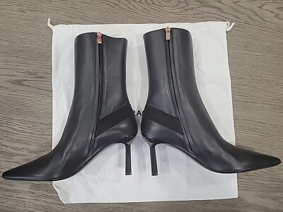 Salvatore Ferragamo Womens Black Virgilia Boot Bootie Zipper Salvatore Ferragamo Womens Black Virgilia Boot Bootie Zipper