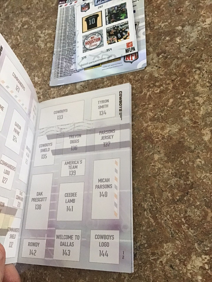 P.A. Sport NFL Stamp Collectible Book Series 2 Stamp Booklet & Stamps ...