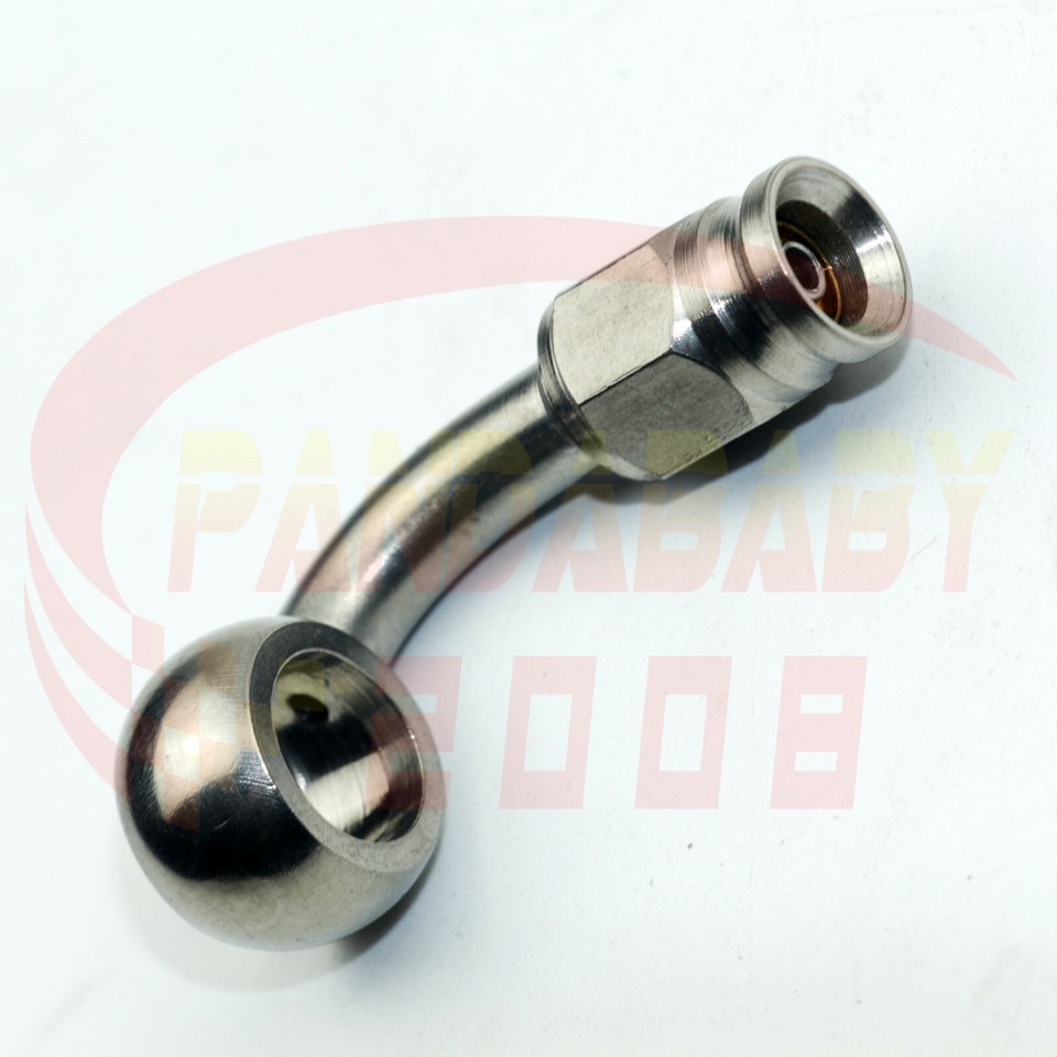 90 Deg SUS Ball Banjo Eye 10mm Brake Hose End AN3 3AN -3 3-AN Fitting ...