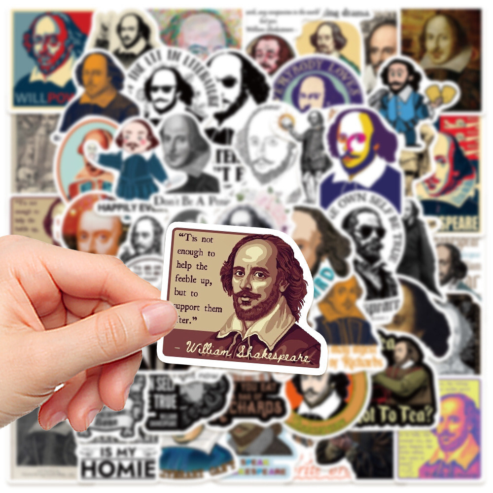 50X Mr. William Shakespeare Famous Quotes Julius Caesar Hamlet Portrait ...