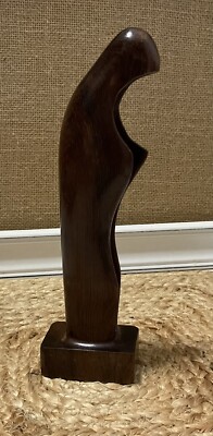 Vintage Carved 9”Abstract Virgin Mary Madonna Wood Wooden Statue ...