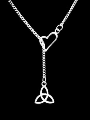 Necklace Celtic Knot Triquetra Irish Trinity Loyalty Friend Gift Heart ...