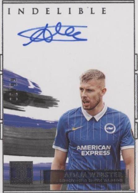 2020-21 Panini Impeccable Premier League - Indelible Ink Adam Webster # ...