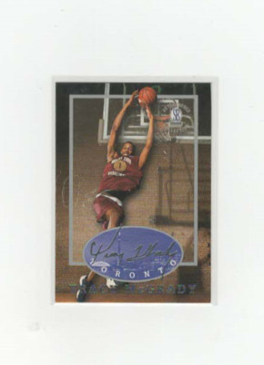 1997-98 Score Board Autograph Collection Tracy McGrady #39 Rookie ...