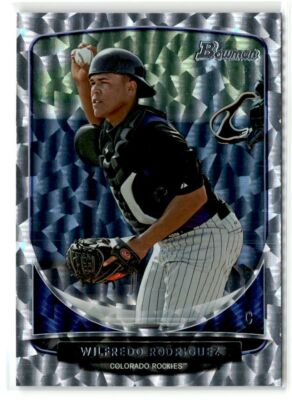 Wilfredo Rodriguez Colorado Rockies 2013 Bowman Prospects Silver Ice # ...