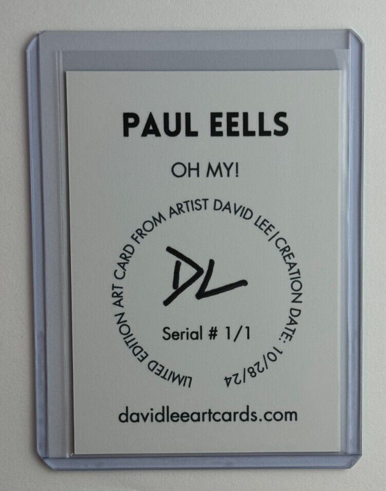 Paul Eells Platinum Plated Artist Signed "Oh My!" Arkansas Razorbacks ...