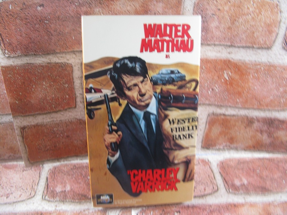Charley Varrick (VHS, 1973) Walter Matthau Rare Action Crime Thriller ...