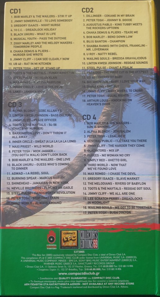 Various Sunshine Reggae 4xCD, Comp + Box 2005 Ska, Reggae-Pop, Roots ...