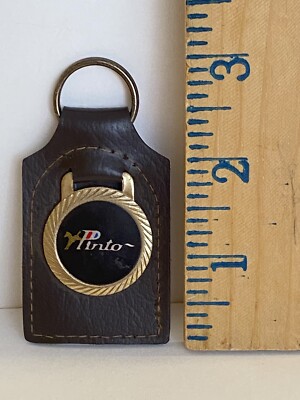 Vtg Car Model Leather Keychain PINTO | eBay