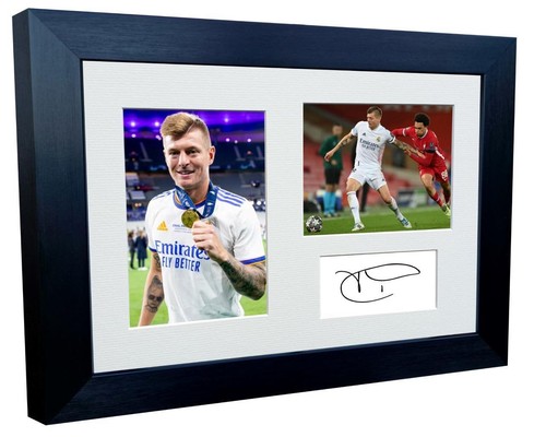 12x8 A4 Signed Toni Kroos Real Madrid Autograph Photo Picture Frame ...