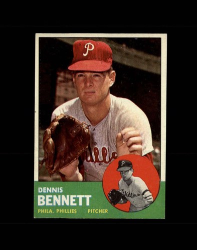 1963 Topps Baseball #056 Dennis Bennett RC STARX 7 NM CS62736 | eBay