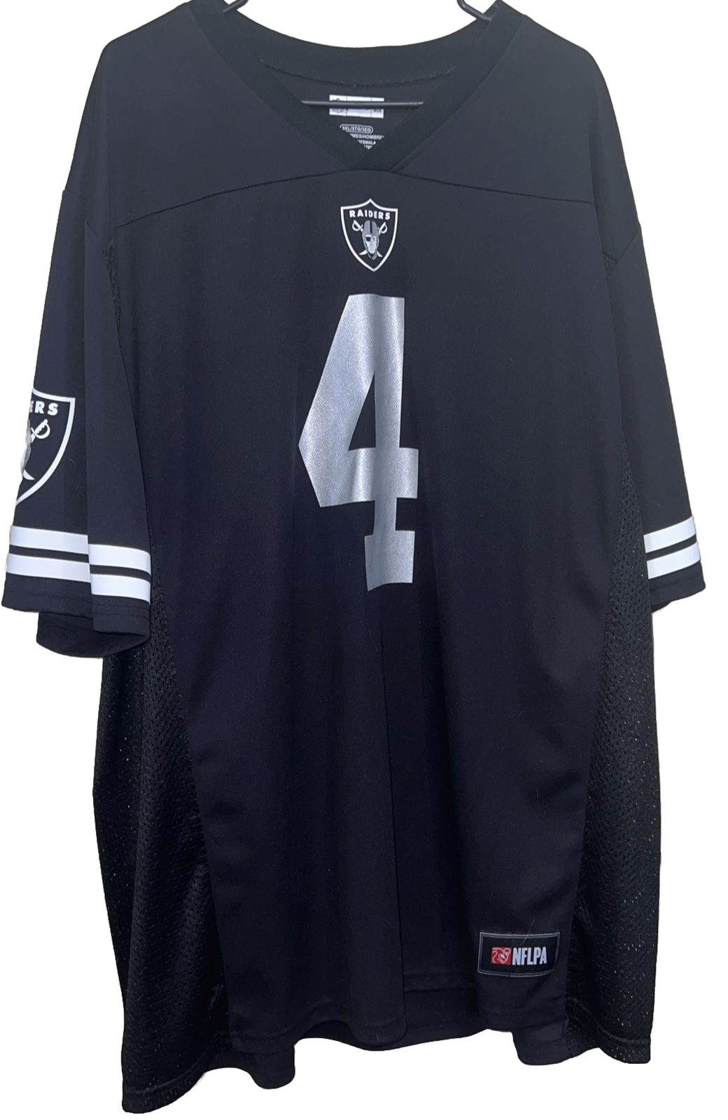 Las Vegas Raiders NFLPA Derek Carr #4Football Jersey Black Size 3XL | eBay