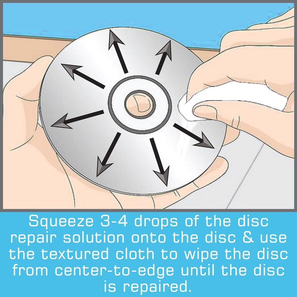 Ultimate Disc Scratch Remover & Repair Kit, Complete CD/DVD Scratch ...