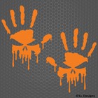 Dripping Skull Hand Wave Pair Off Road 4x4 Truck SUV Vinyl Decal ...