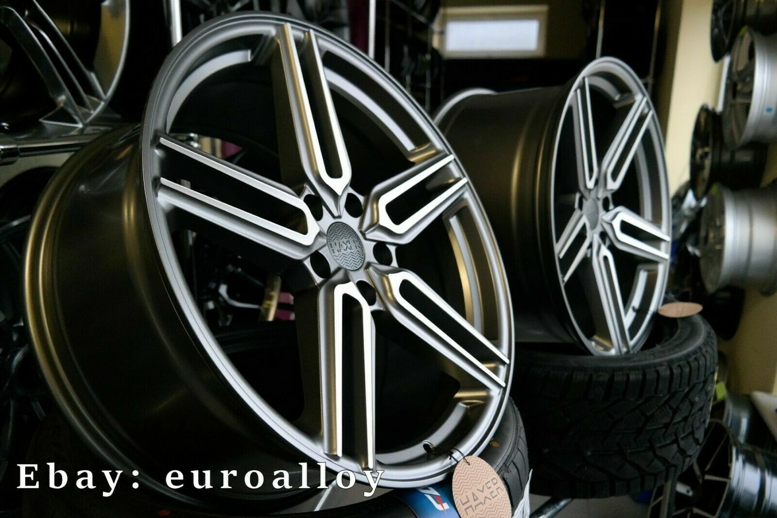 4x 20 inch HAXER HX020 HF1 Rims For Mercedes AUDI VW Concave Wheels ...