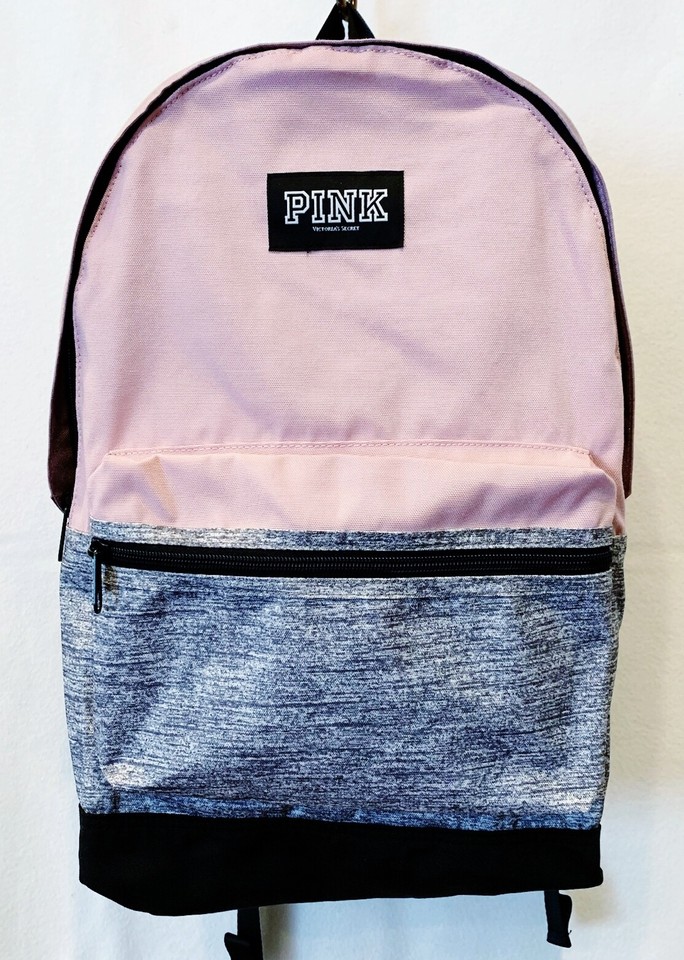 1 Victoria's Secret Campus CHALK PINK Backpack Large School Gym Tote ...
