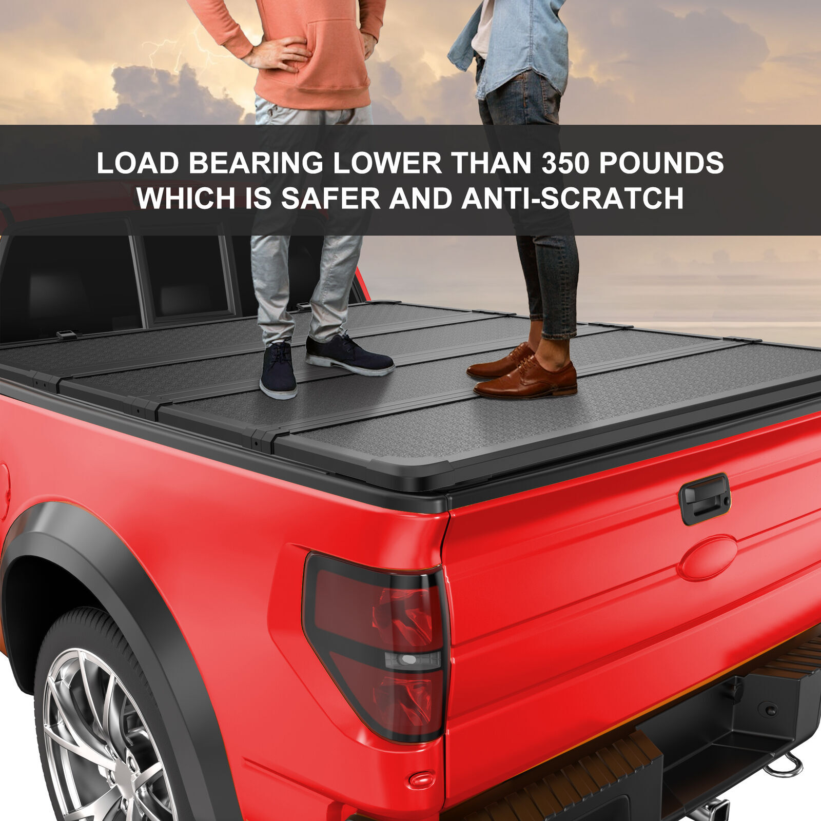 New 5.8FT 4-Fold Hard Tonneau Cover For 2009-2024 Ram 1500 Truck Bed w ...