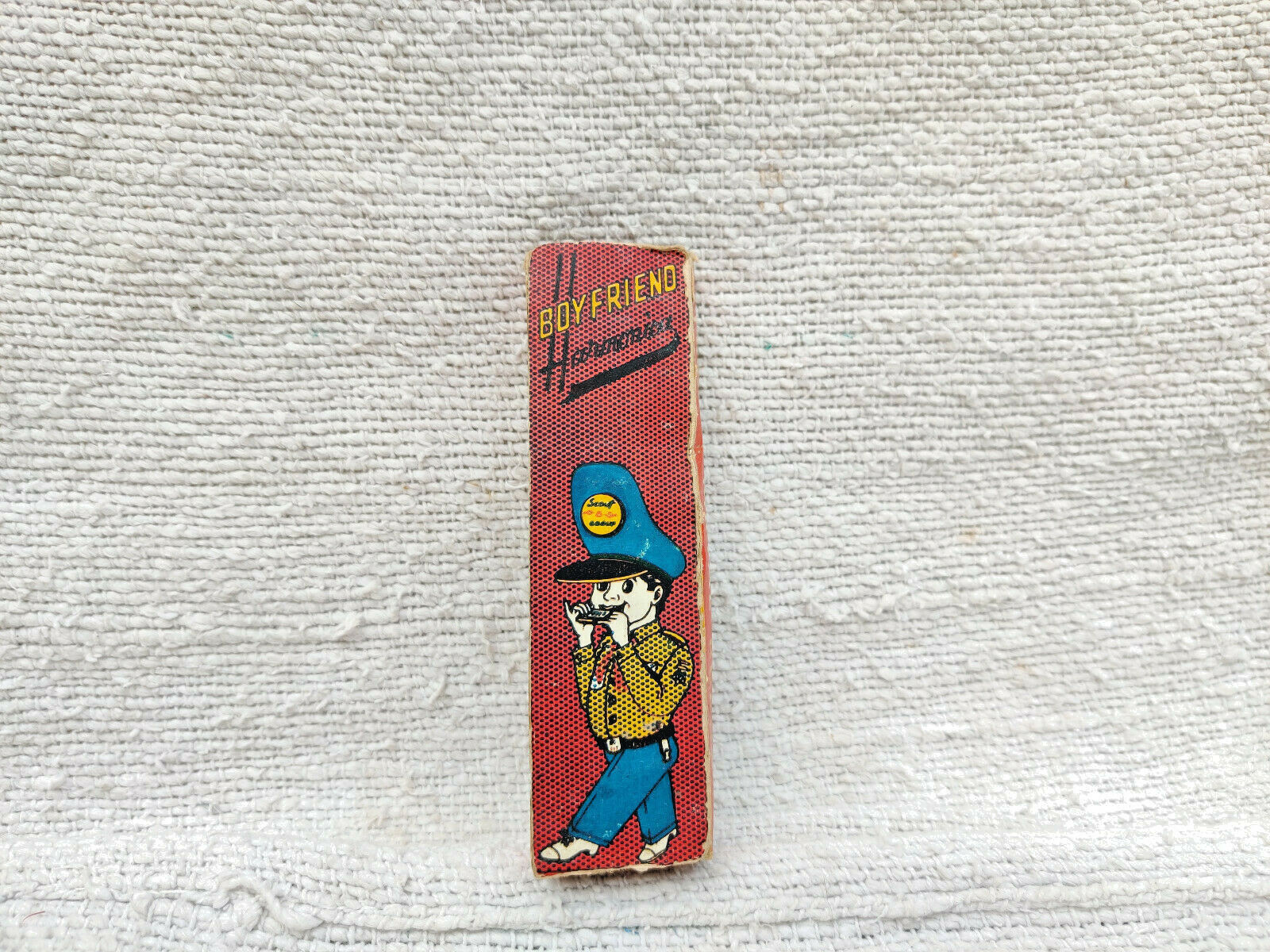 1930s Vintage Boyfriend Brass Metal Reeds Harmonica In Original Box ...