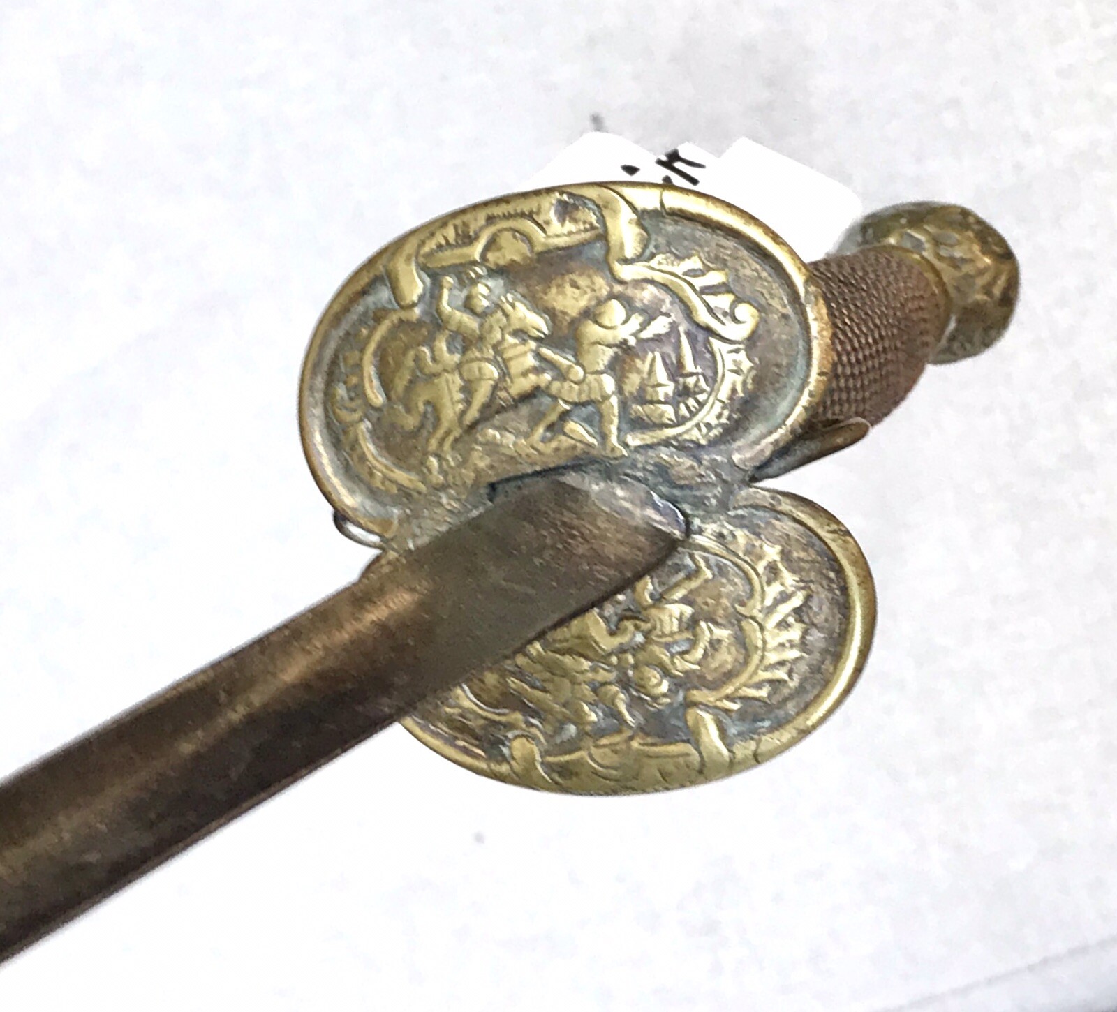 Antique Vintage 18/19C Fancy Spanish Colonial Sword Dagger Triangular ...