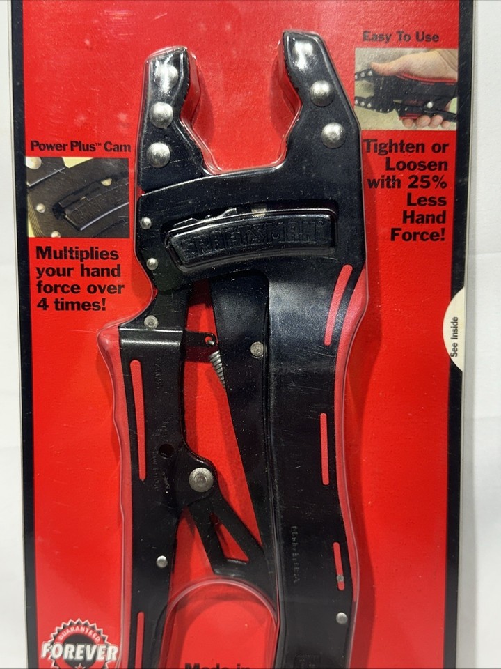 NOS Vintage SEARS Craftsman Grip Master Self Adjusting Pliers 45695 USA ...
