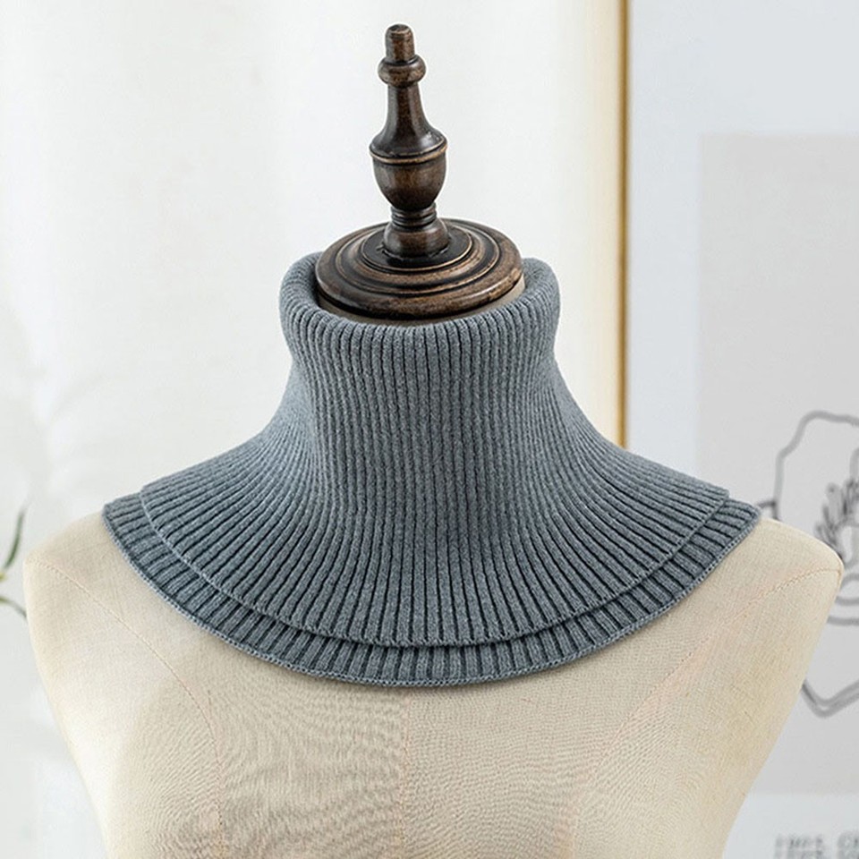 Turtleneck False Collar Detachable Fake Collars Knitted Scarf Fake ...